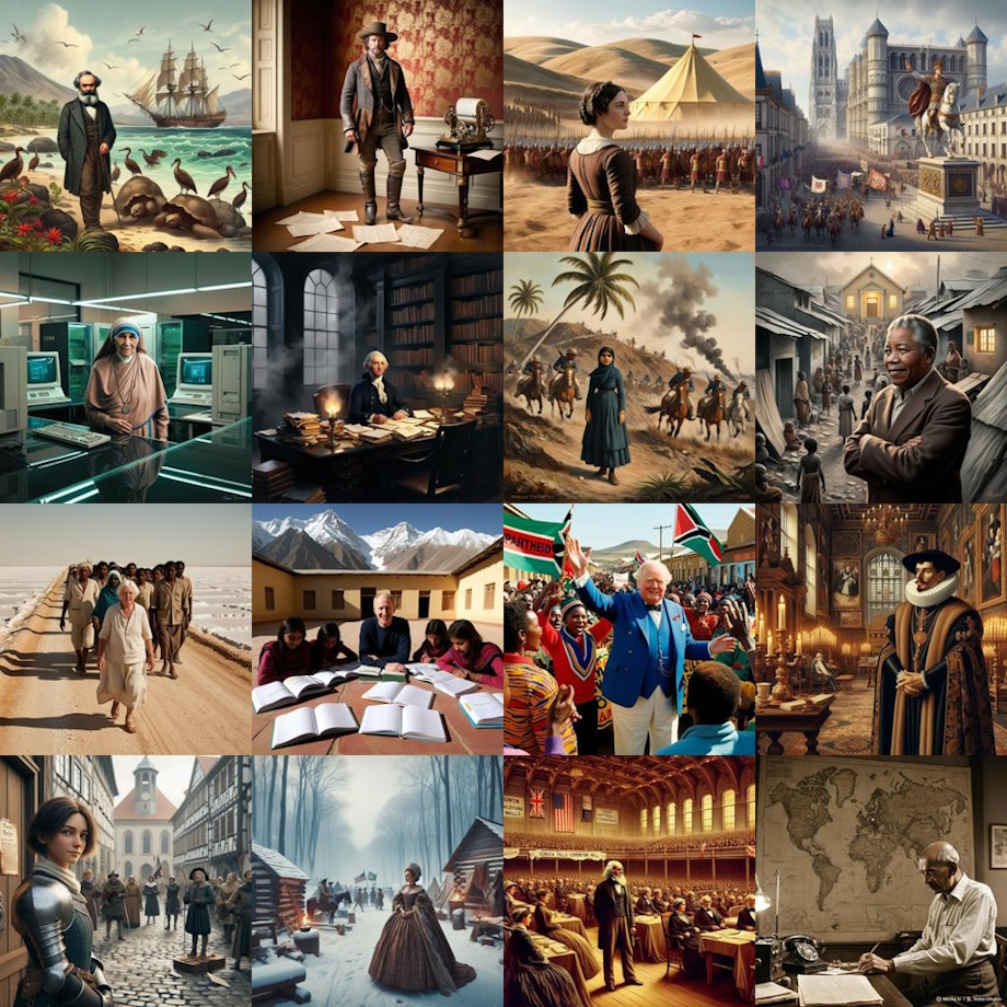 Historical Figures: Image Jumble II Quiz - By ArchStant